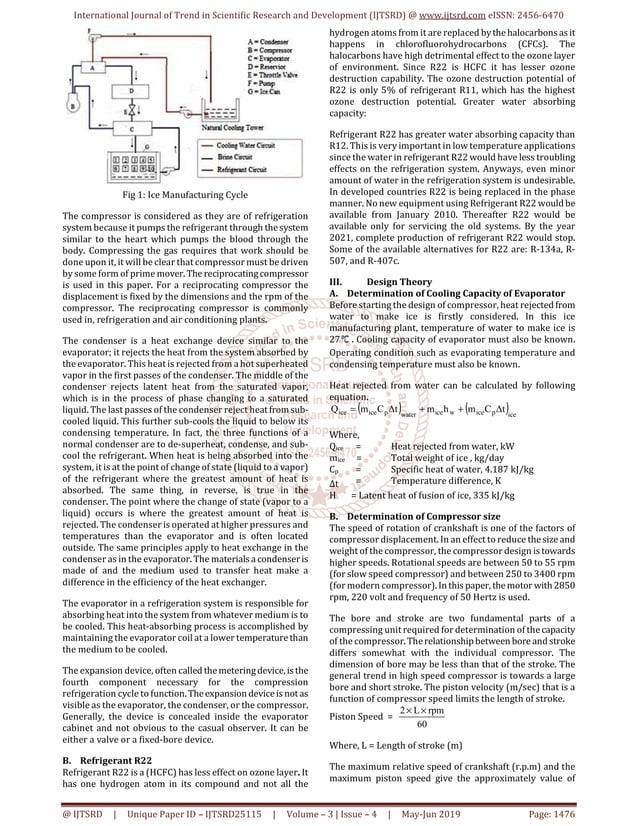 Design of Ice Manufacturing Plant 2000 lb | PDF | Chemistry | Science
