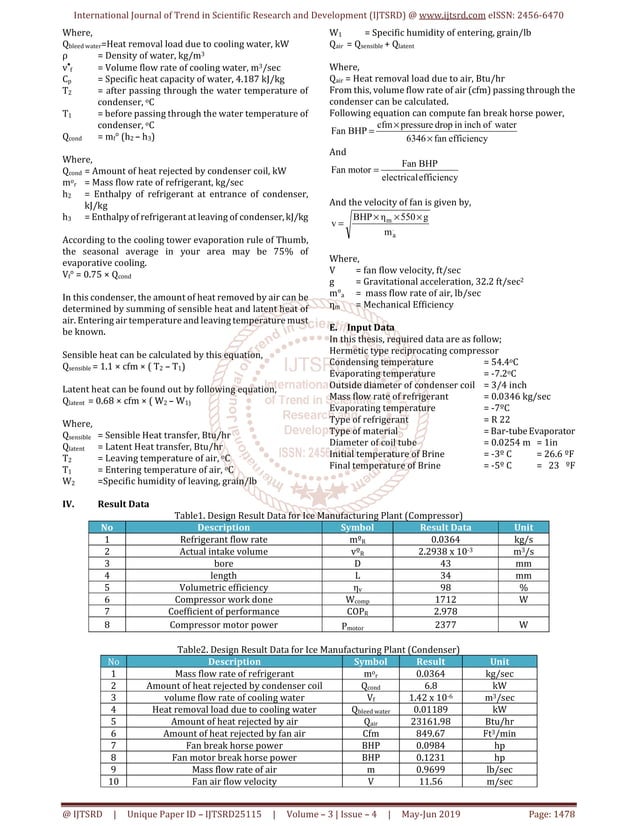 Design of Ice Manufacturing Plant 2000 lb | PDF | Chemistry | Science