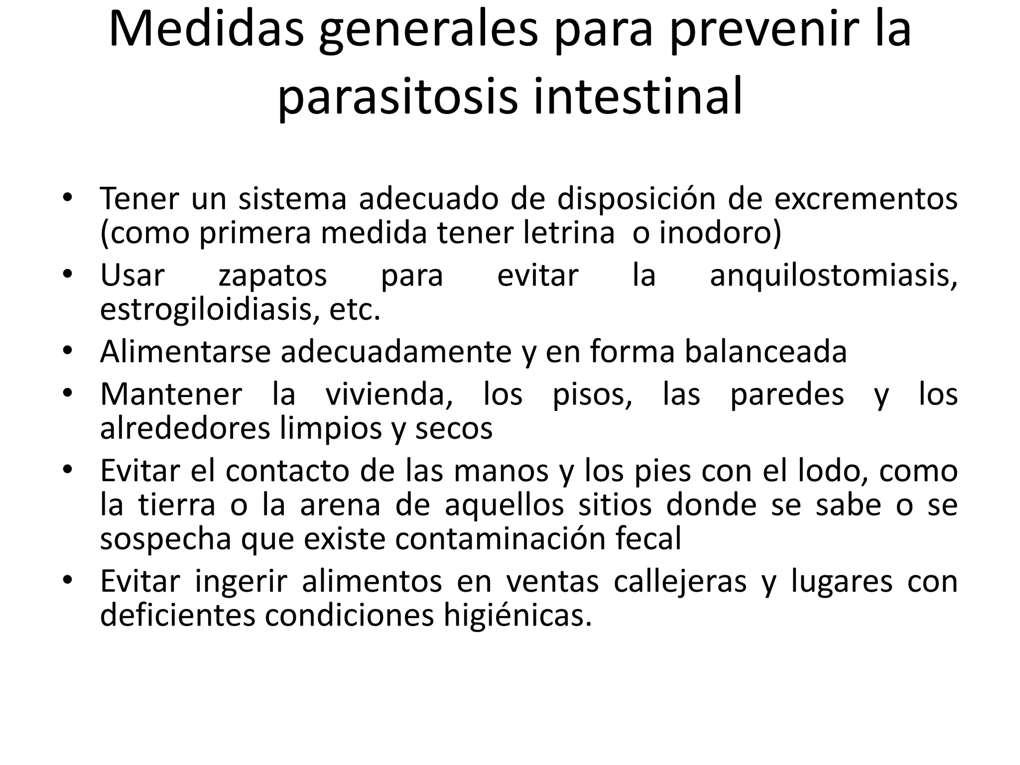 Guia y manejo parasitosis intestinal - CICATSALUD | PPTX