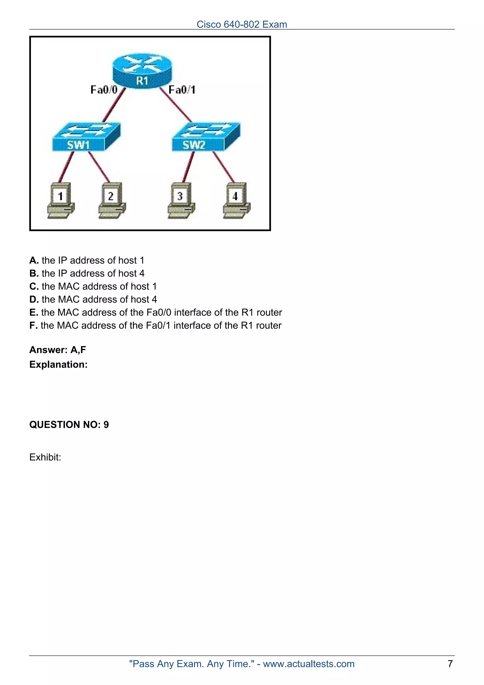 Đề Thi Trắc Nghiệm CCNA Full | PDF