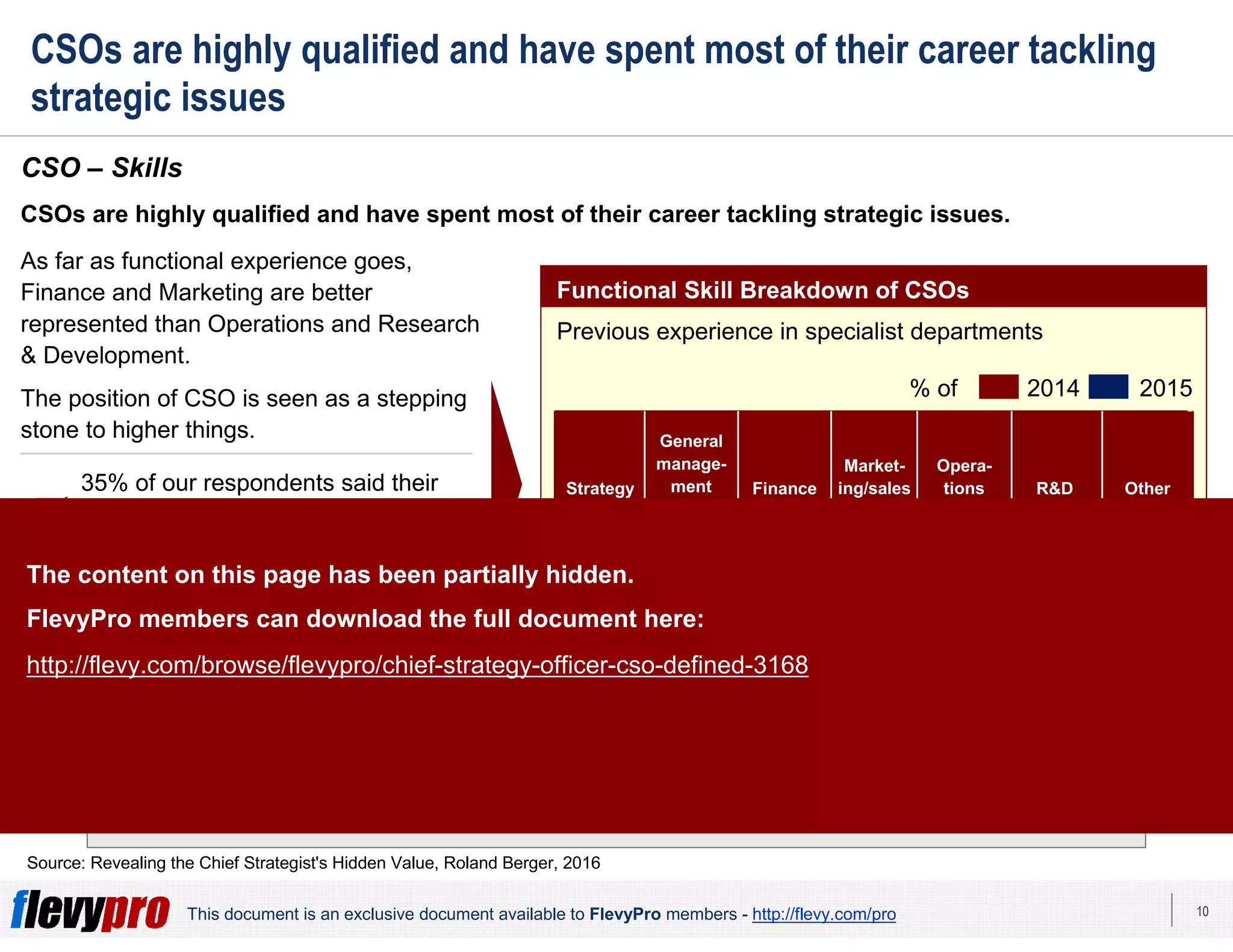 Chief Strategy Officer (CSO) Defined | PDF