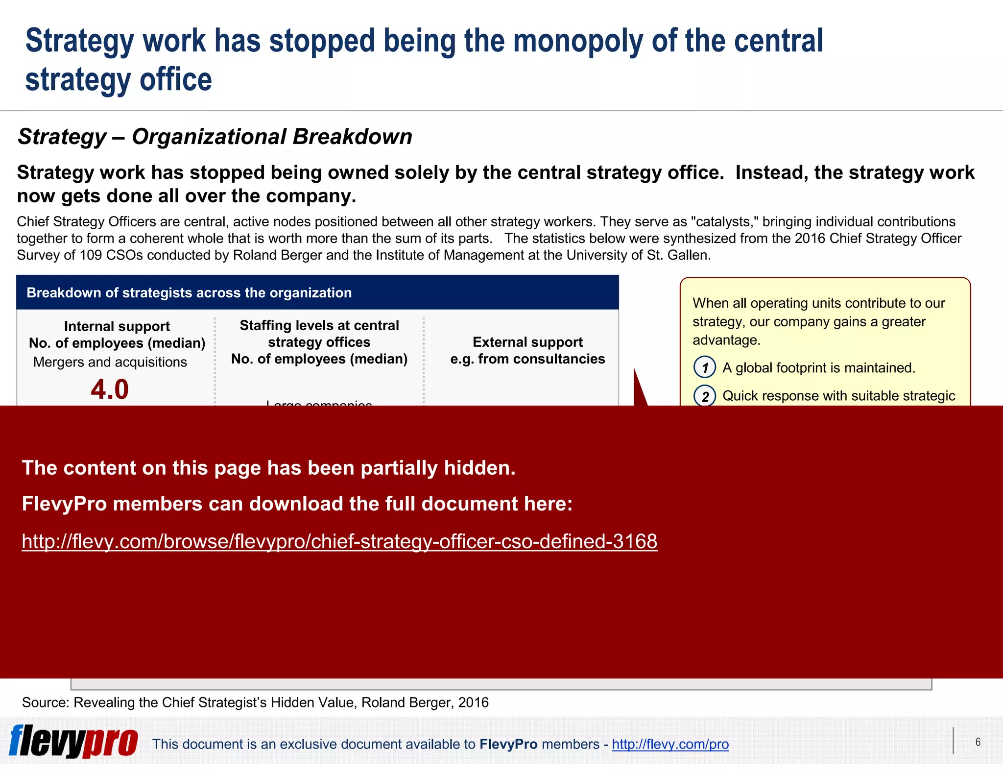 Chief Strategy Officer (CSO) Defined | PDF
