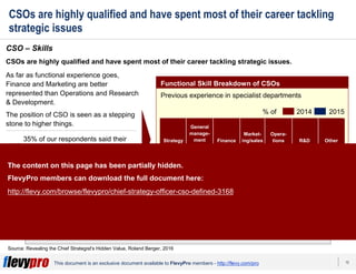 Chief Strategy Officer (CSO) Defined | PDF