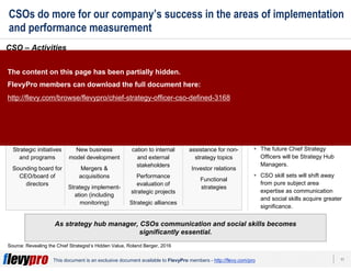 Chief Strategy Officer (CSO) Defined | PDF