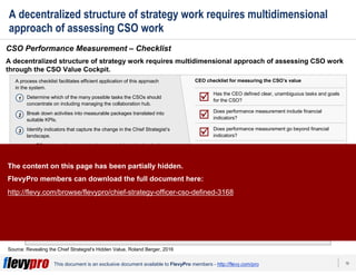 Chief Strategy Officer (CSO) Defined | PDF