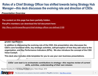 Chief Strategy Officer (CSO) Defined | PDF