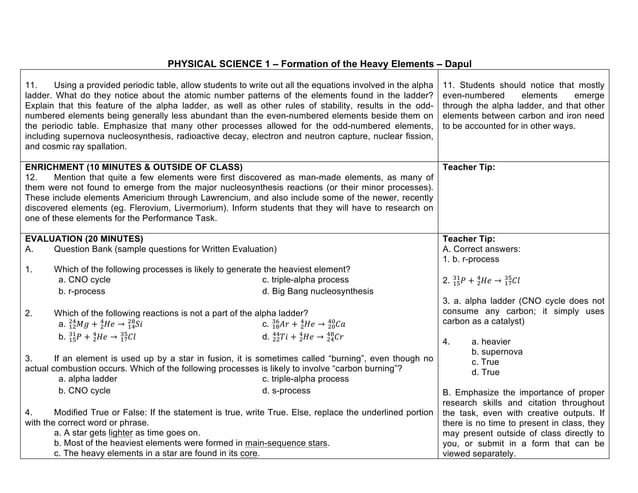 Physical Science Curriculum Guide Department of Education | PPT