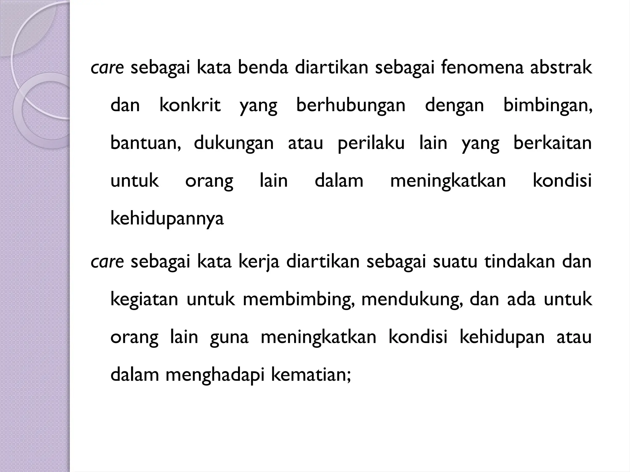 caring untuk perawat belajar agar baik.ppt