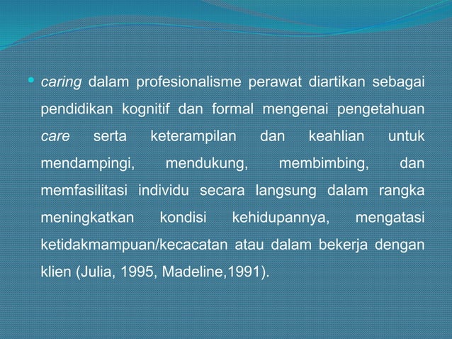 caring untuk perawat belajar agar baik.ppt