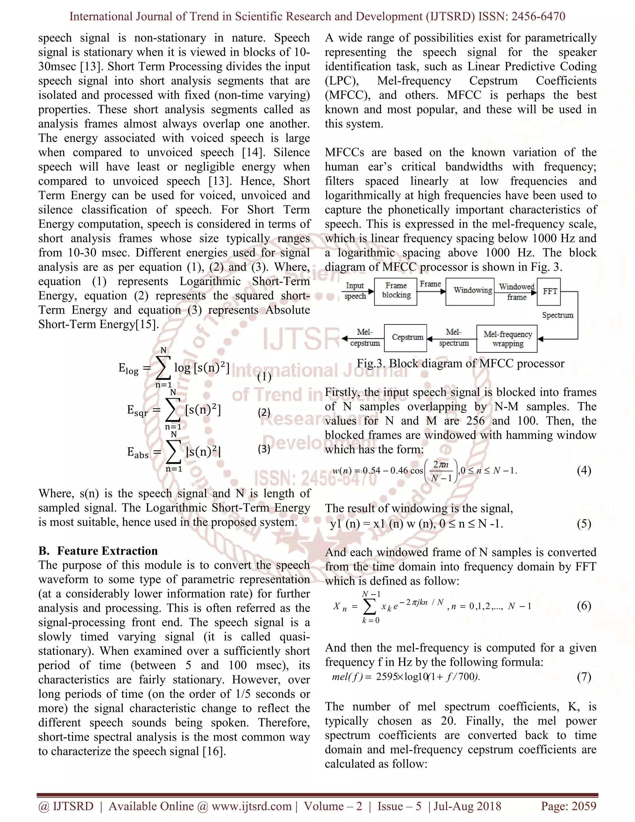 A Robust Speaker Identification System Pdf