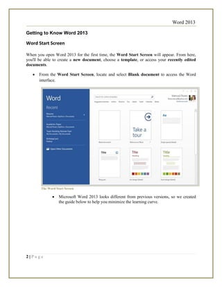 Word 2013 | PDF