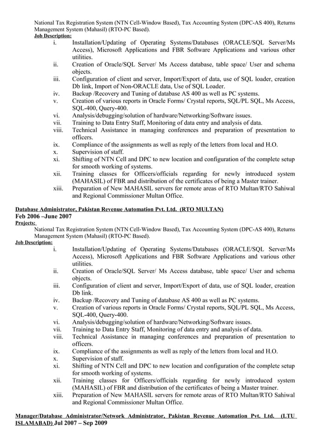CURRICULUM VITAE-LIAQAT ALI | PDF