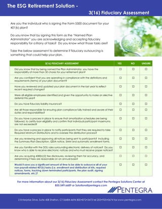 3(16) Fiduciary Assesment | PDF