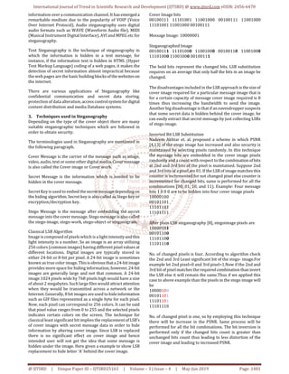 LSB Based Stegnography to Enhance the Security of an Image | PDF