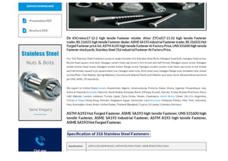 316 Stainless Steel Fasteners- Ranflex Metals | PDF