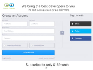 Programmer Hunter Columbia | PPT