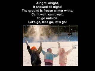 Winter Fun Songs for Festivals for Kids* | PPT | Desserts and Baking ...