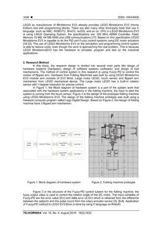 Implementation of Fuzzy-PD for Folding Machine Prototype Using LEGO EV3 ...