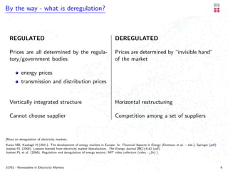 Comprehensive Overview of Electricity Markets and Renewable Energy ...