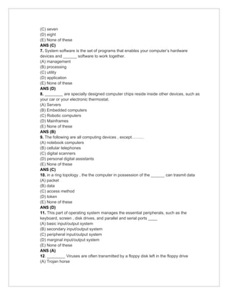 31763381 23142747-computer-awareness-for-bank-exam | PDF