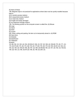 31763381 23142747-computer-awareness-for-bank-exam | PDF