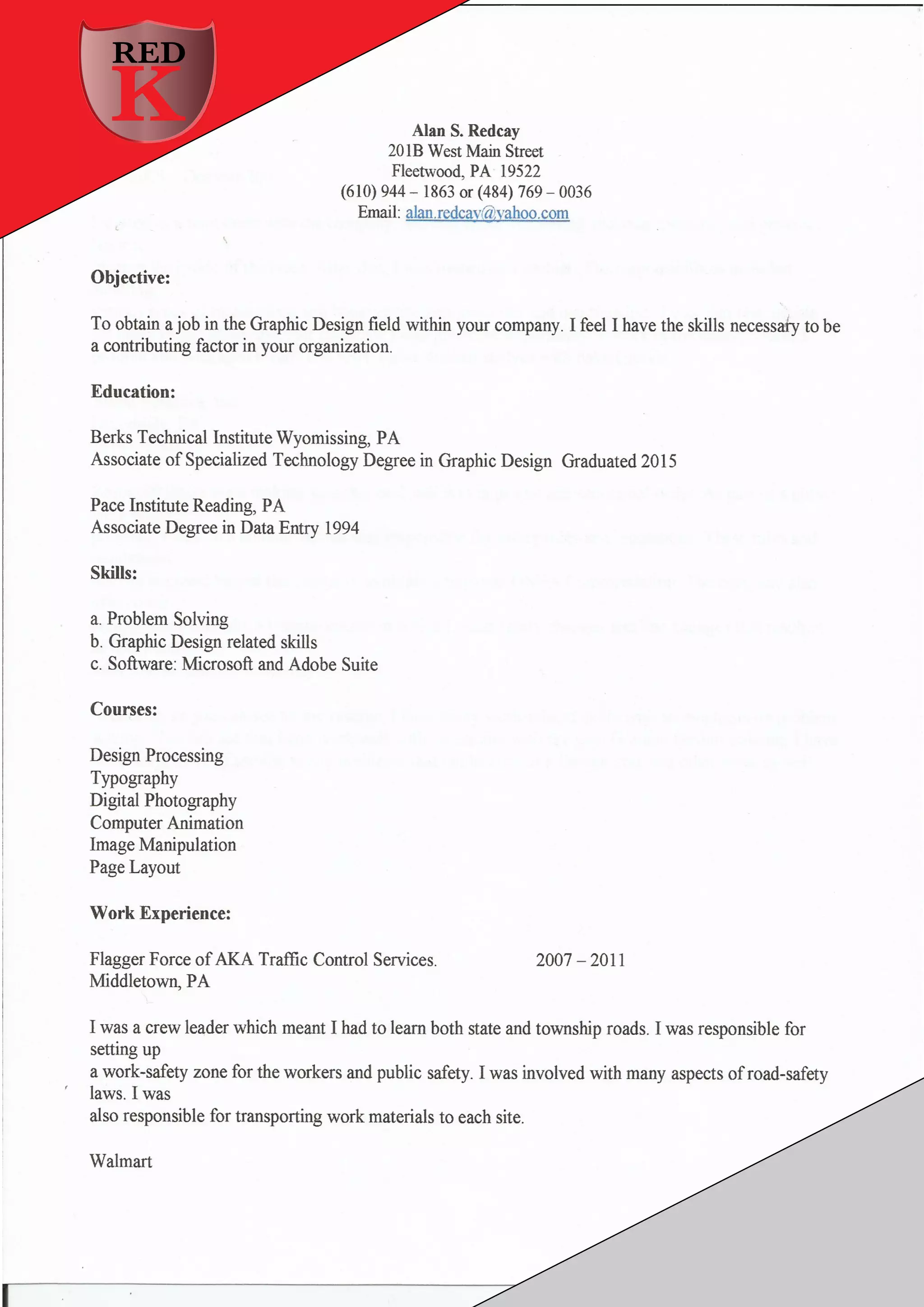 front page resume | PDF