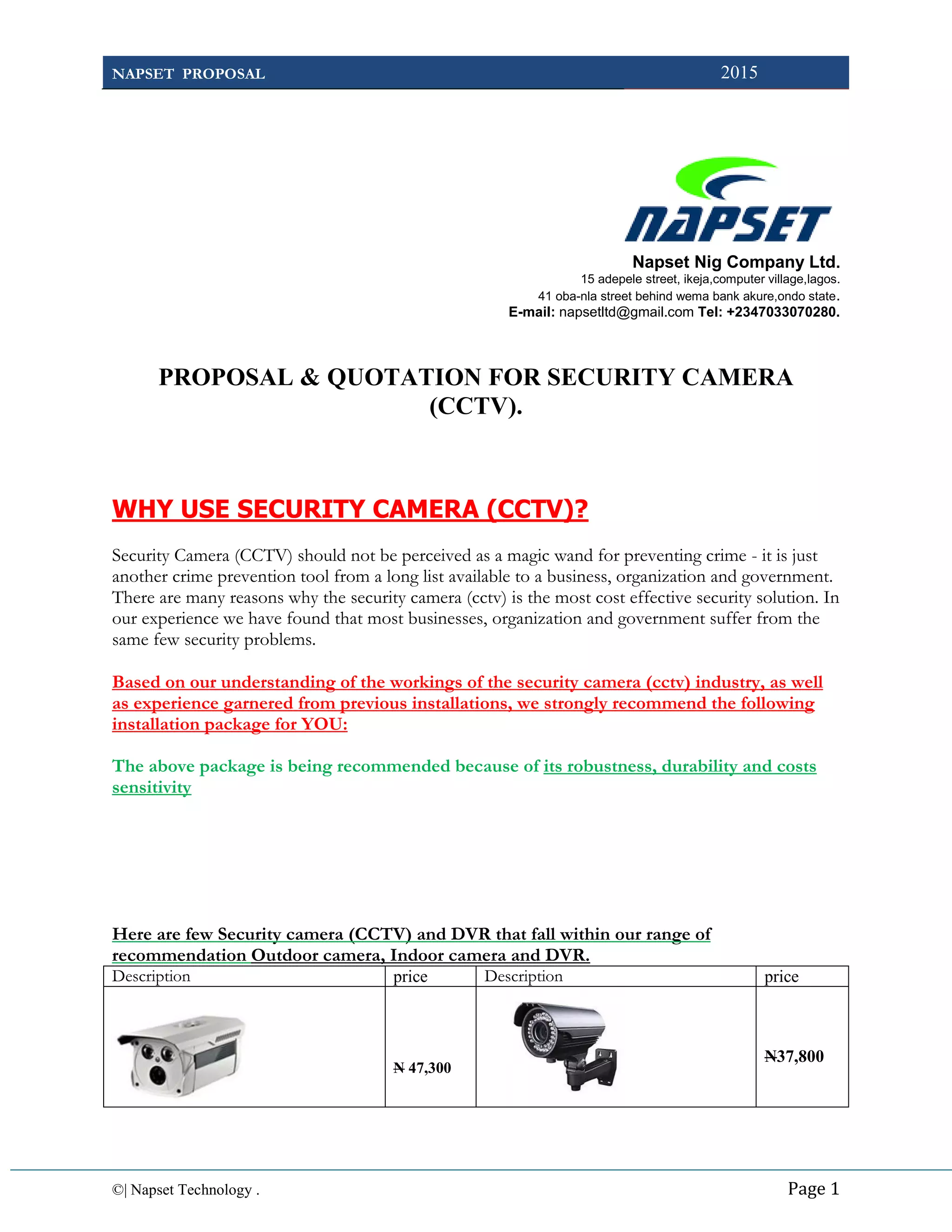 napset quotation | PDF