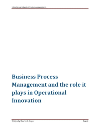 Operational Innovation | PDF