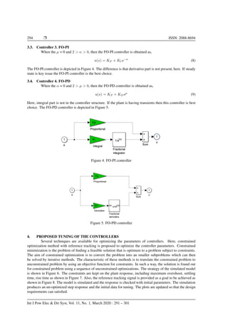 Design of fractional order controllers using constrained optimization and reference tracking ...