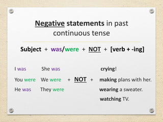 English Speaking Club: 3/18 Past Continuous Tense | PPTX