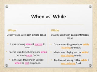 English Speaking Club: 3/18 Past Continuous Tense | PPTX