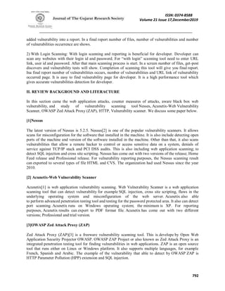 vulnerability scanning and reporting tool | PDF