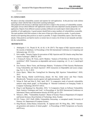 website vulnerability scanner and reporter research paper | PDF