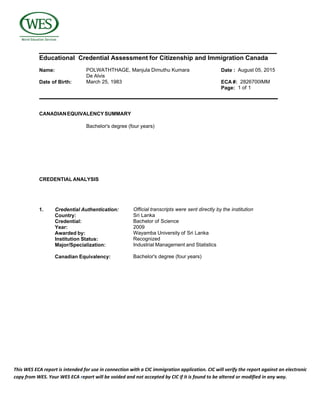 WES Report | PDF