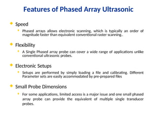 Phased Array Ultrasonic Examination For welds | PPTX