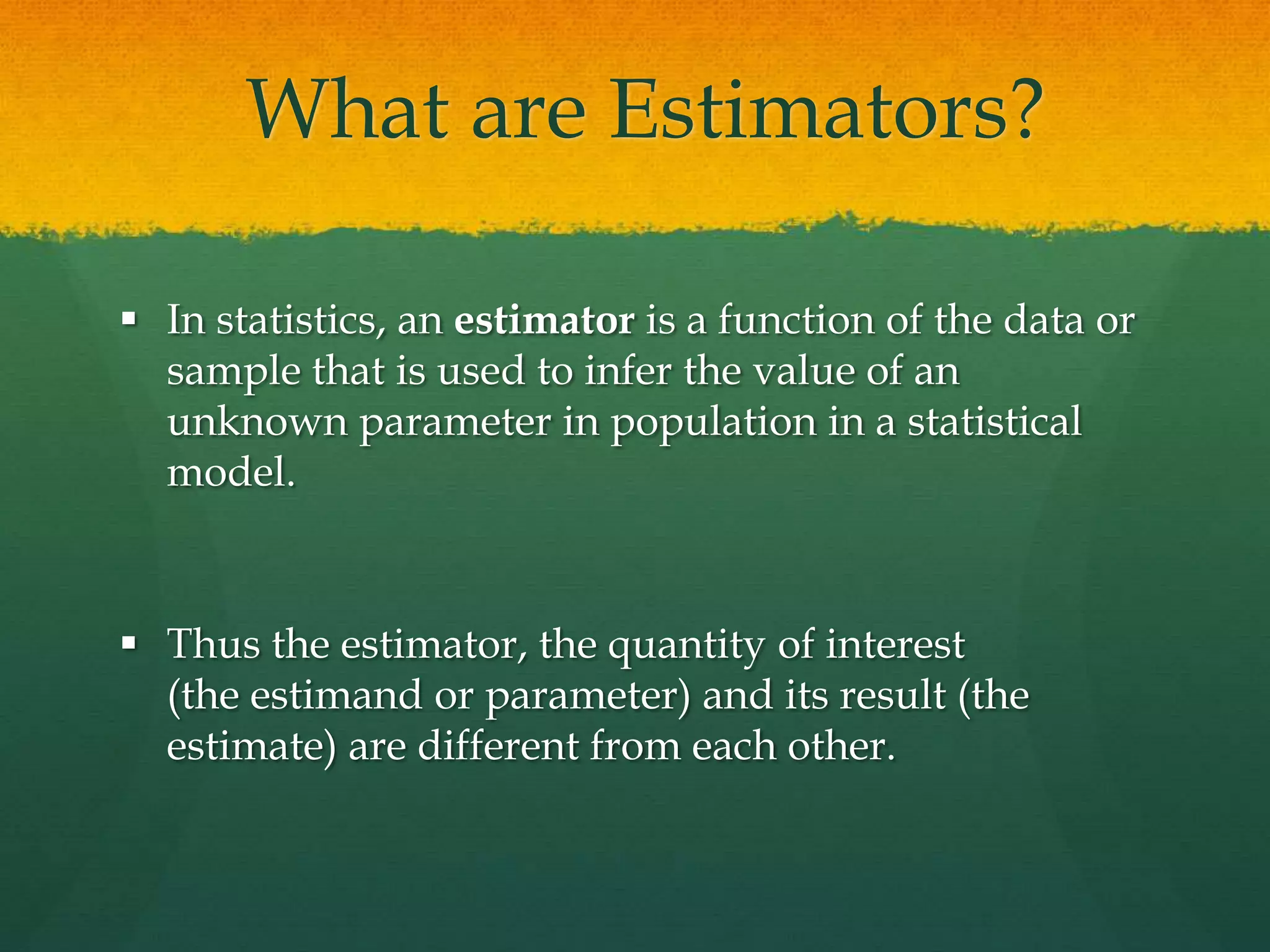 Point And Interval Estimation Pptx