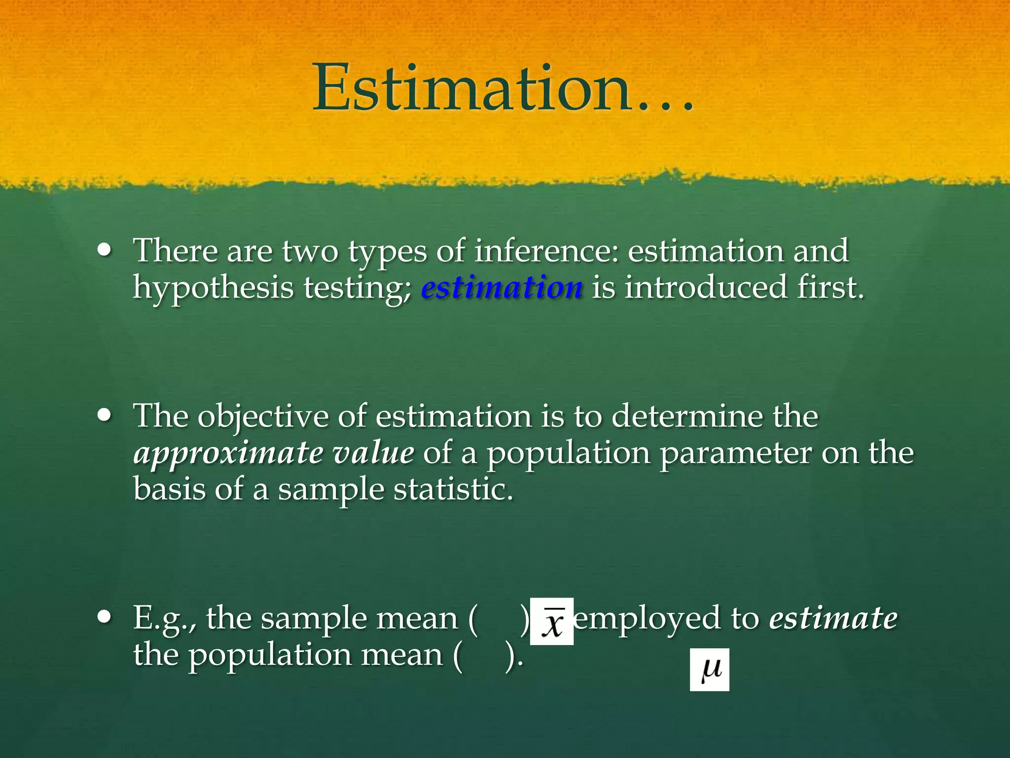 Point and Interval Estimation | PPTX