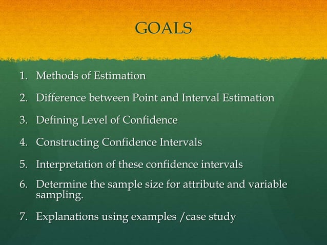 Point and Interval Estimation | PPTX