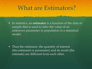 Point and Interval Estimation | PPTX