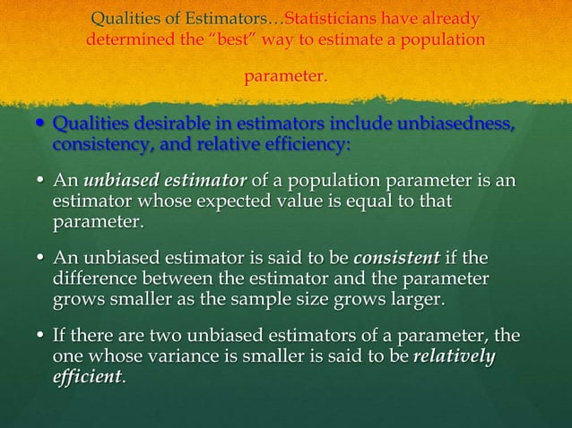 Point and Interval Estimation | PPTX