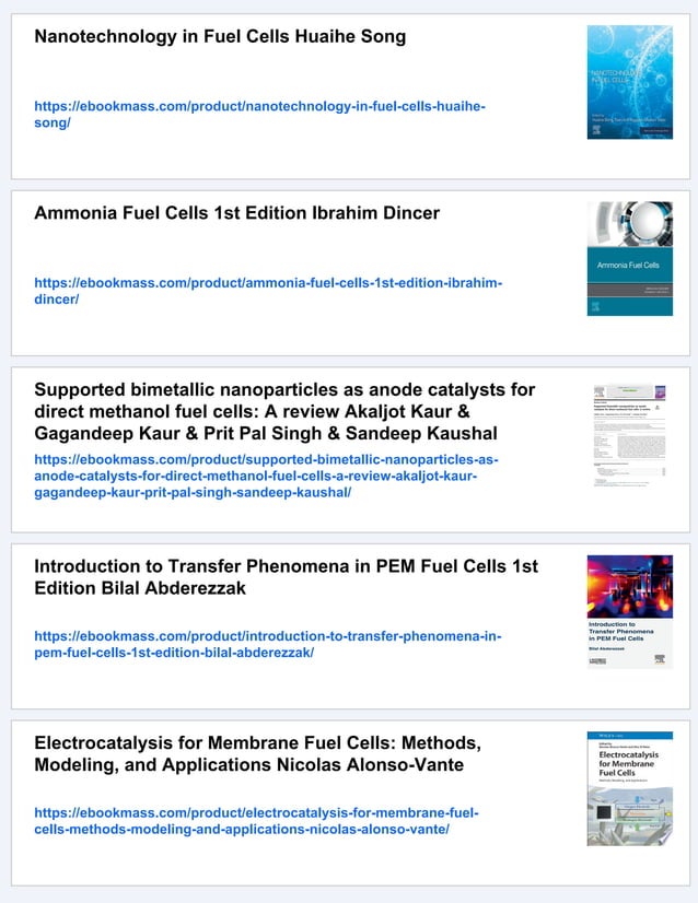 Direct liquid fuel cells : fundamentals, advances and technical ...