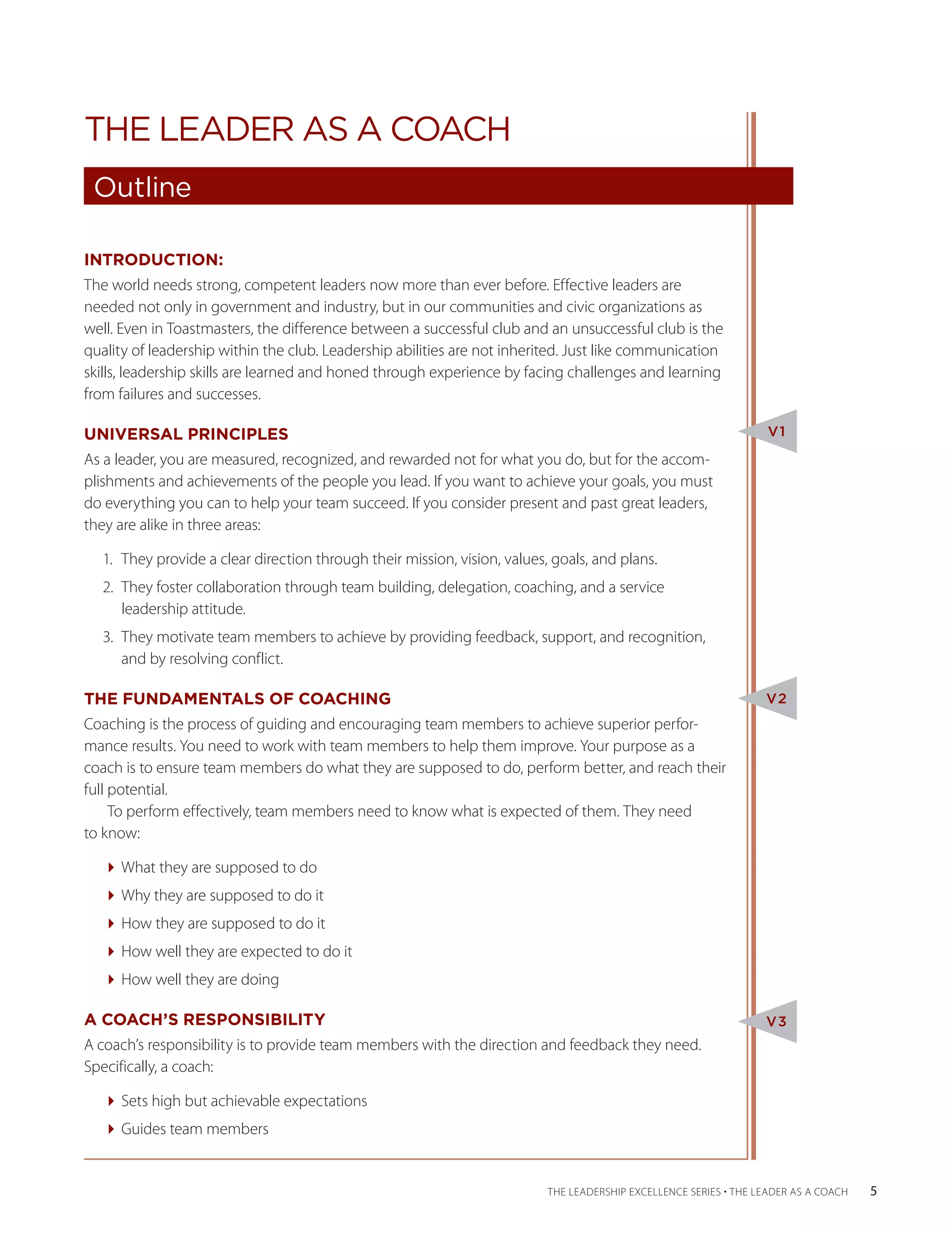 The Leader as a Coach (PDF) | PDF