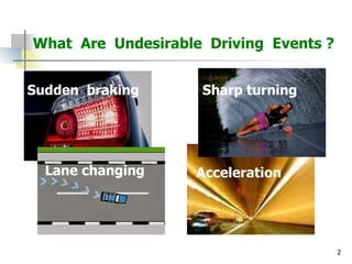 Electronic records of undesirable driving events | PPT
