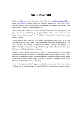 318 road | PDF