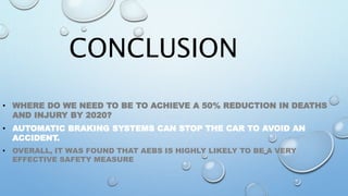 Automatic Emergency Braking | PPTX