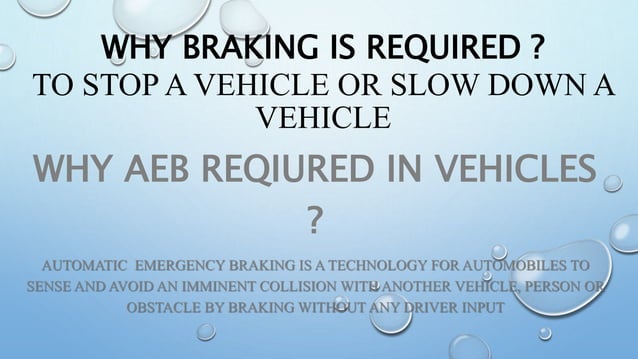 Automatic Emergency Braking | PPTX