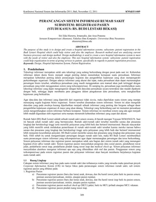 319 322-knsi2011-049-perancangan-sistem-informasi-rumah-sakit pra | PDF