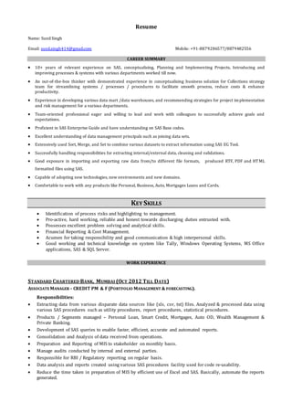 Sunil Singh Resume | PDF