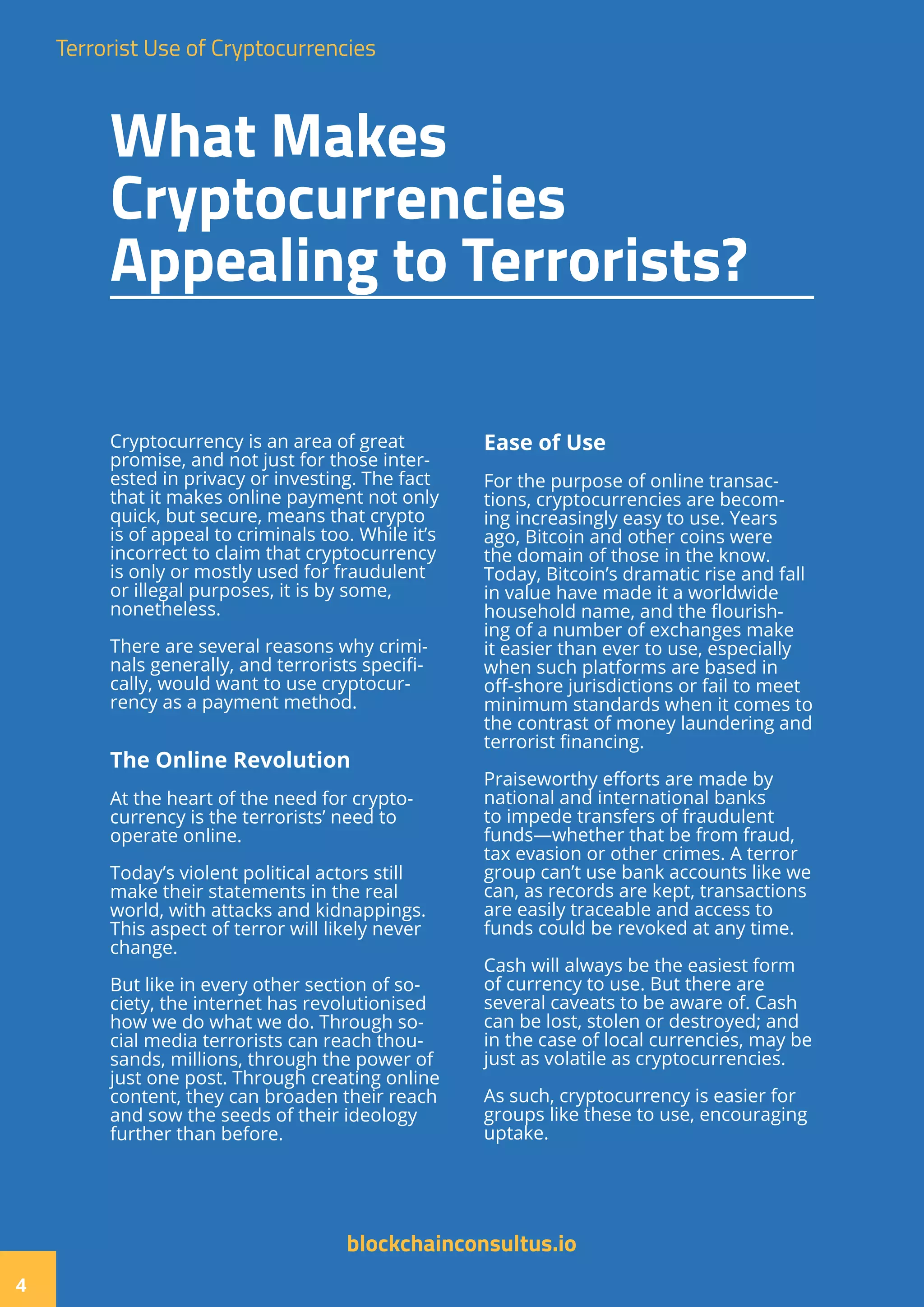 Terrorist Use of Cryptocurrencies | PDF