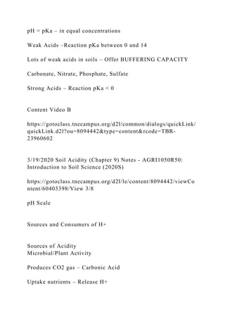 3192020 Soil Acidity (Chapter 9) Notes - AGRI1050R50 Introd.docx